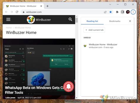 How To Enable And Use Chrome Reading List Winbuzzer