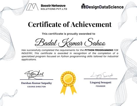 Badal Sahoo On Linkedin Python Programming Learning Achievement