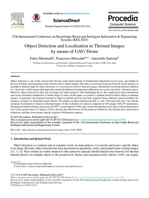 Object Detection And Localisation In Thermal Images Pdf Unmanned Aerial Vehicle Infrared