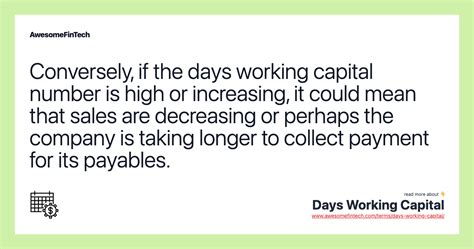 Days Working Capital Awesomefintech Blog