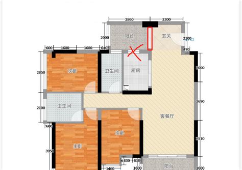 入户门正对阳台化解图 穿堂煞化解图 穿堂煞植物化解效果图 大山谷图库