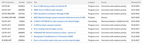 Error Reading Material Ledger Header Message No C Sap Community