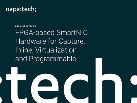 Pdf Product Overview Fpga Based Smartnic Hardware For Dokumentips