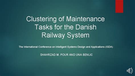Clustering Of Maintenance Tasks For The Danish Railway