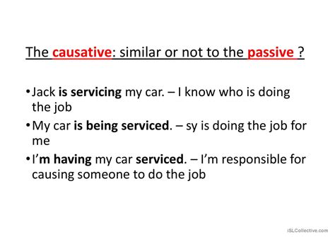 The Causative Grammar Guide English ESL Powerpoints