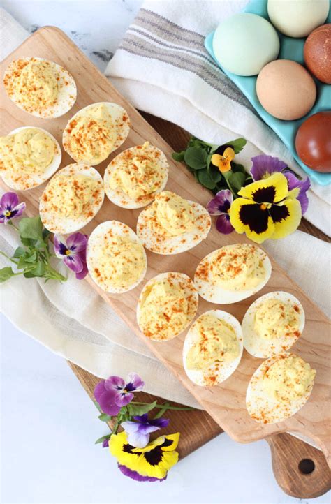 Classic Deviled Eggs A Farmgirls Kitchen®