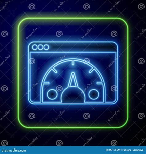 Glowing Neon Web Analytics Information And Development Website