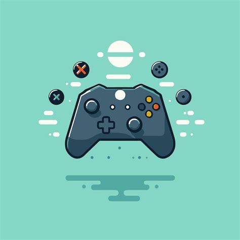 Premium Vector A Game Controller With A Green Background
