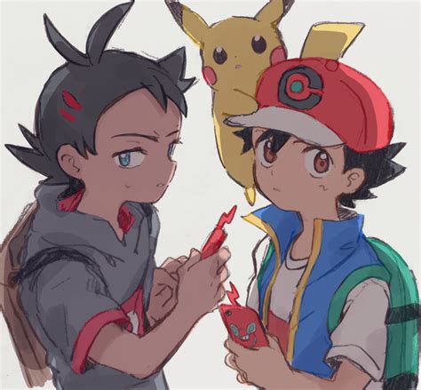 Pikachu Ash Ketchum Rotom Rotom Phone And Goh Pokemon And 2 More