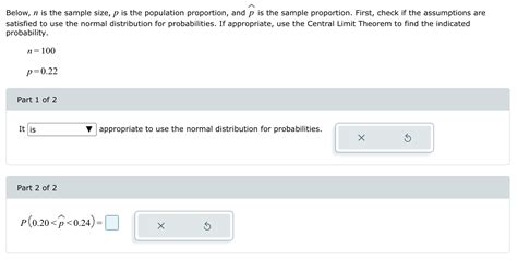 Solved Below N Is The Sample Size P Is The Population Chegg