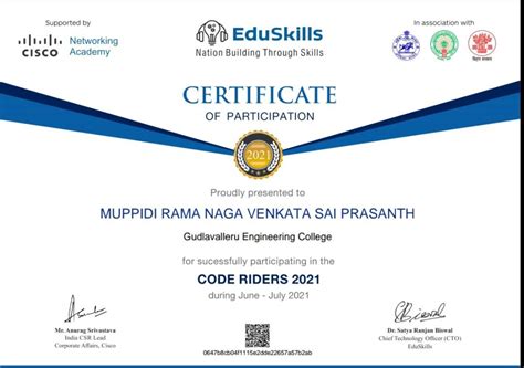 prasanth muppidi on linkedin coderiders codingadventure certificateofparticipation cisco…