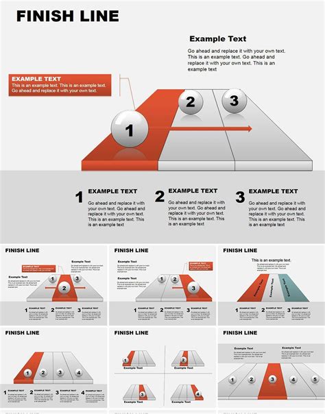 Complete Presentation Finish Line PowerPoint Charts Template