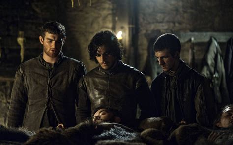 Game Of Thrones Mark Stanley As Grenn Kit Harington As Jon Snow And