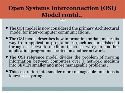 Osi Network Reference Model Ppt Operating Systems Computer Software And Applications