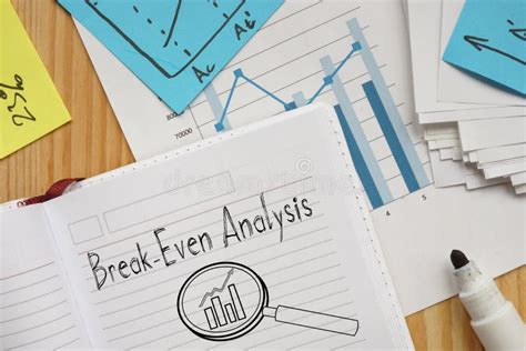 Break Even Analysis Is Shown Using The Text Stock Image Image Of Financial Strategy 247659679