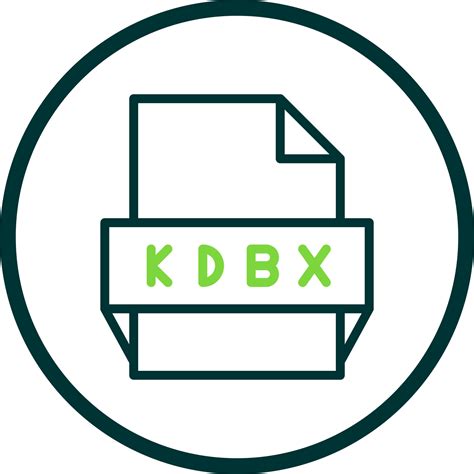 Kdbx File Format Icon 15991702 Vector Art At Vecteezy