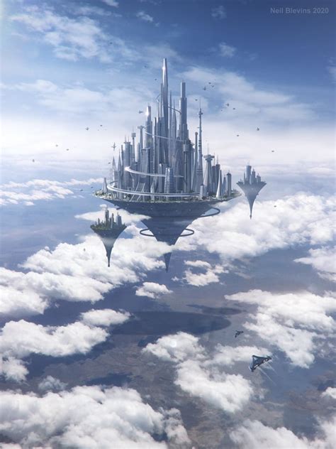 Cloud City By Neil Blevins R Imaginarycityscapes