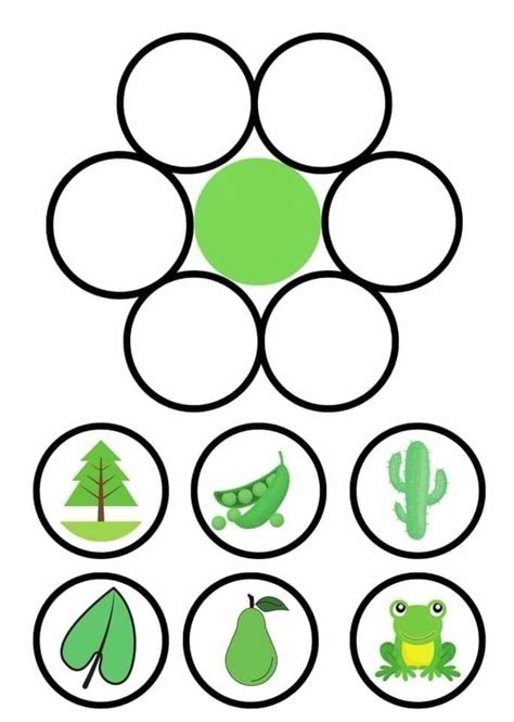 Хэрэгтэй Хэвлэл Өнгө таниулах Ангилах ялгах дасгал