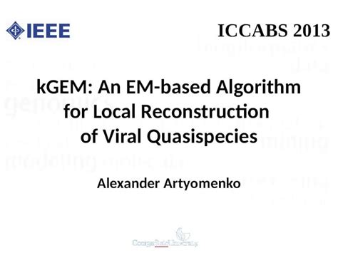 Pptx Kgem An Em Based Algorithm For Local Reconstruction Of Viral