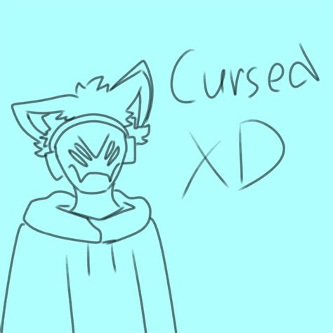 Tried Drawing A Front Facing Protogen I Ended Up With This Cursed Thing