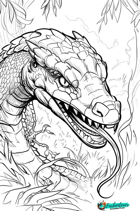 Basilisk Ausmalbilder Entdecke Die Magische Welt Der Fabelwesen Zum