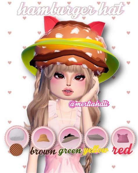 Hamburger In 2024 Dress To Impress Hat Ideas Impress