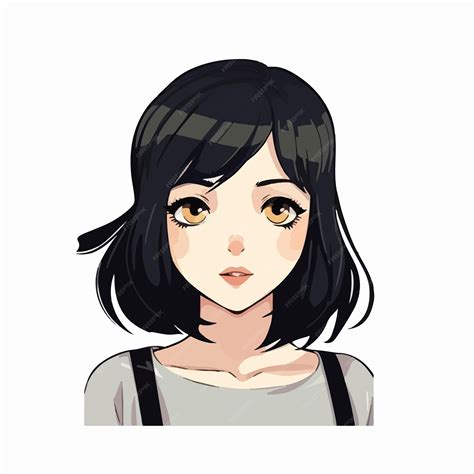 Premium Vector A Anime Style Female Character Vector Illustration