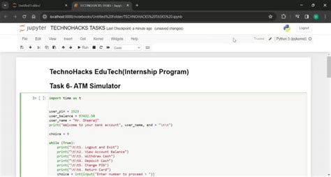Bhuvanesh Bhimineni On Linkedin Python Internship Technohacksedutech