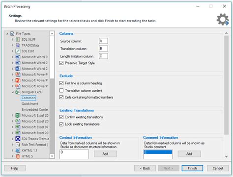 Trados Tips The Bilingual Excel File Type Web Translations