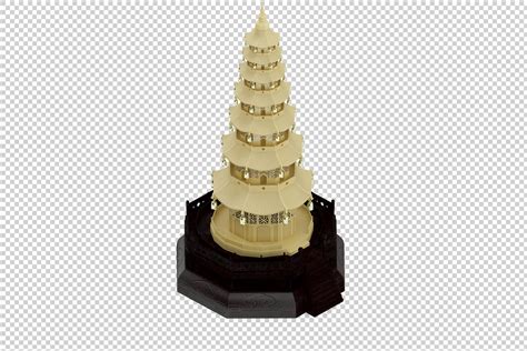 Isometric Decoration D Isolated Render Elements Design Bundles