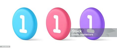 하나의 숫자 버튼 금융 계산 패널 키보드 사용자 인터페이스 3d 현실적인 아이소 메트릭 원 아이콘 1위에 대한 스톡 벡터 아트 및 기타 이미지 Istock