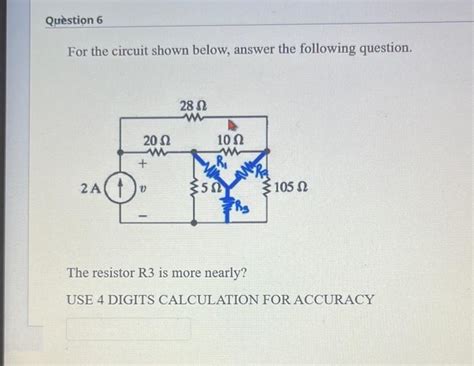 Solved For The Circuit Shown Below Answer The Following Chegg