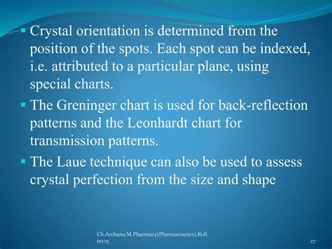 X Ray Diffraction Technique PPTX