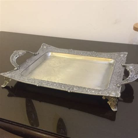 کمدا قیمت و خرید سینی سیلور رنگ نقره ای سایز بزرگ