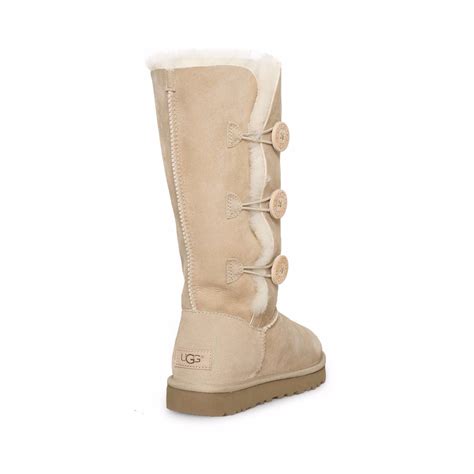 Ugg Bailey Button Triplet Ii Sand Boots Mycozyboots