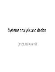 Structured Analysis Understanding System Requirements And Data