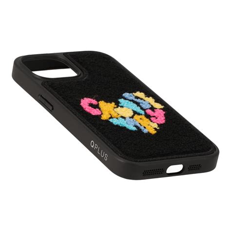เคส Qplus Iphone 15 Pro Max Colorful Happy Black