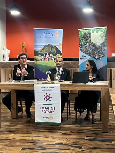 Adg Bernard Leong Son Visiting Our Club Rotary Club Of Montebello