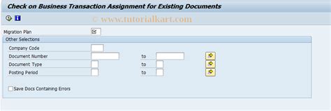 FAGL CHECK LINETYPE SAP Tcode Check Business Transaction For Documents