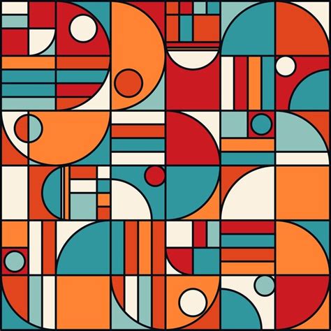 Premium Vector Abstract Mix Geometric Shape Pattern