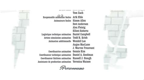 Ratatouille End Credits In French Youtube