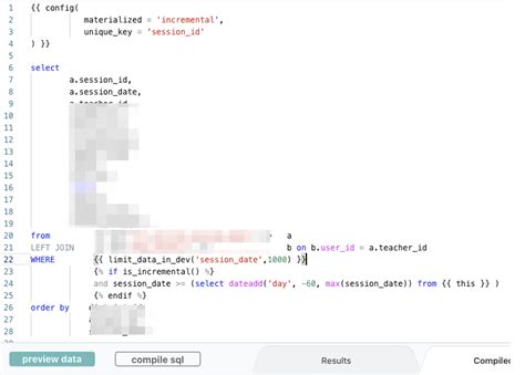 Data Modeling In Dbt Why Is My Incremental Model Not Registering As