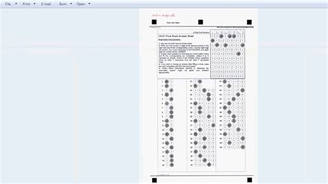 Omr Sheet Read Matlab Youtube