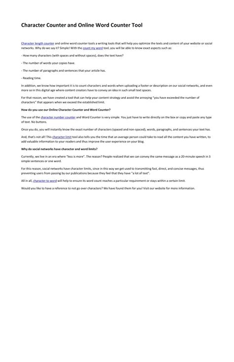 Ppt Character Counter And Online Word Counter Tool Powerpoint Presentation Id12498855