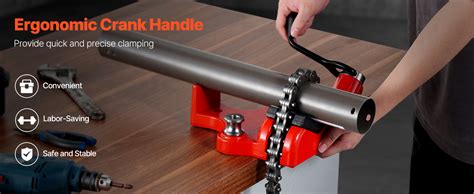 Screw Bench Chain Vise 1 4 To 6 Inch Capacity Heavy Duty Chain Pipe Vise Vevor Us