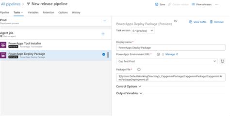 Setup Release Pipeline Using Power Apps Deploy Package Task In Devops