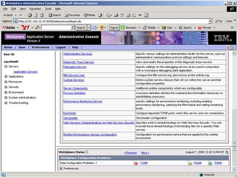 Managing The IBM WebSphere Application X Server