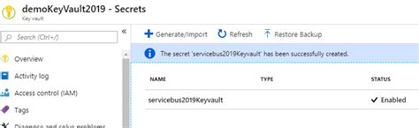 Azure How To Use Keyvault For Service Bus Connection String Inside