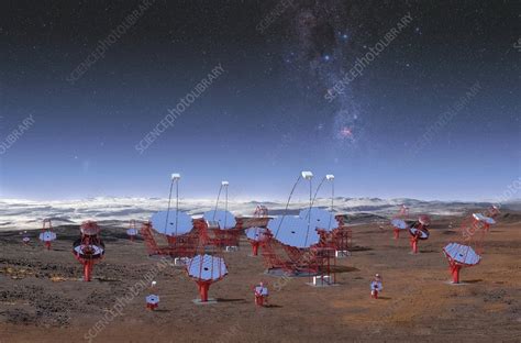 Cherenkov Telescope Array Cta Illustration Stock Image C046 3568 Science Photo Library