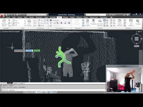 Modeling In Autocad Using Kinect Autocad Kinect Point Cloud